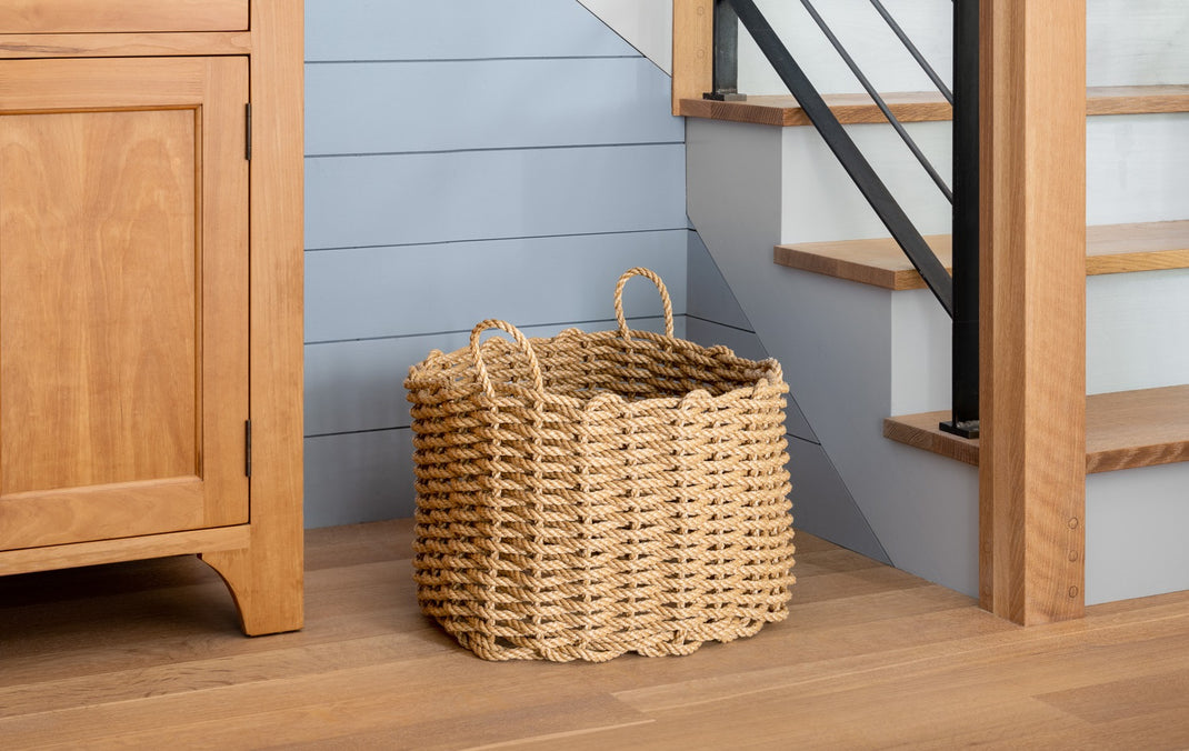 Rope Baskets | Hand Braided Lobster Rope Baskets | The Rope Co