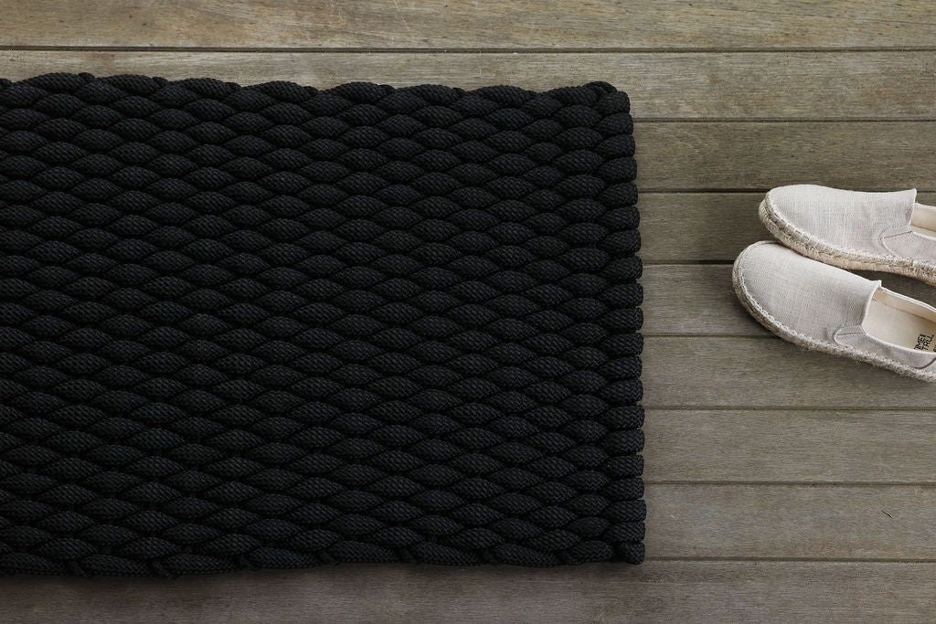 Soft Step Mat Midnight Black – The Rope Co