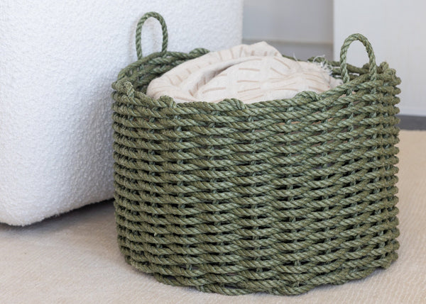 Braided Lobster Rope Basket | Charcoal | The Rope Co